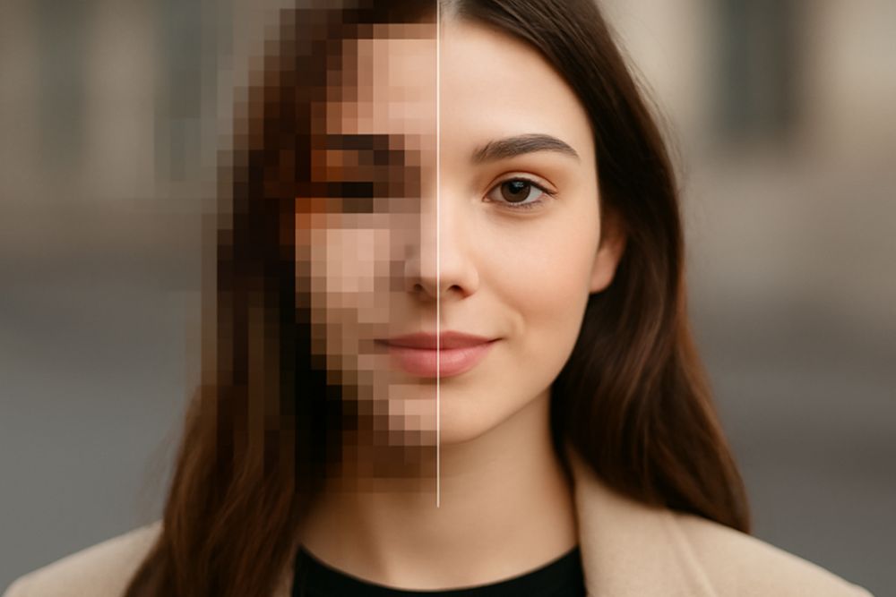 Pixel Blurring on Face to Unblur an HD Image Instantly for Free with AI ...